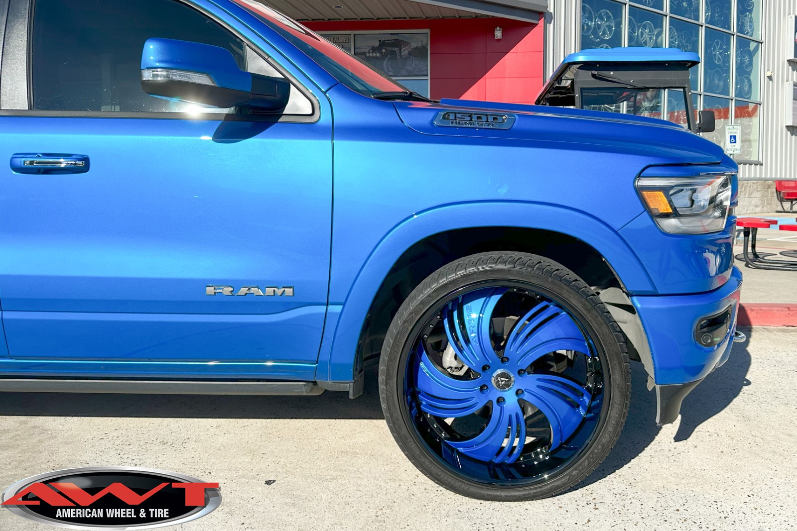 Blue Dodge Ram 1500