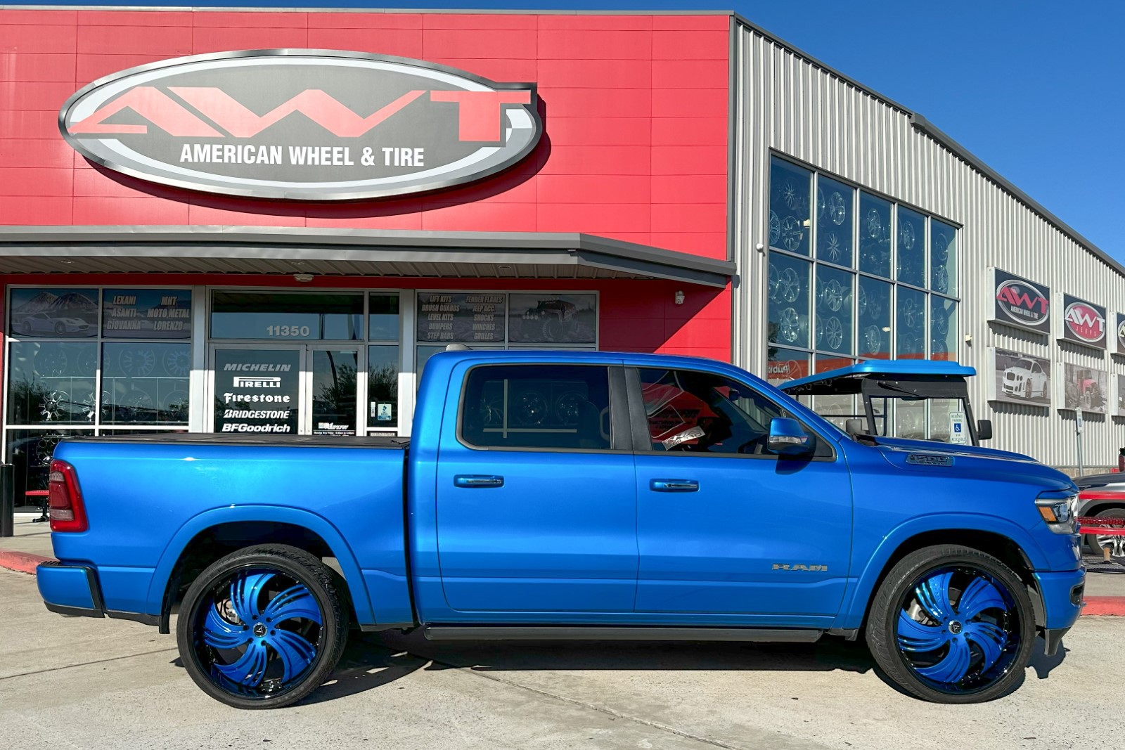 Blue Dodge Ram 1500