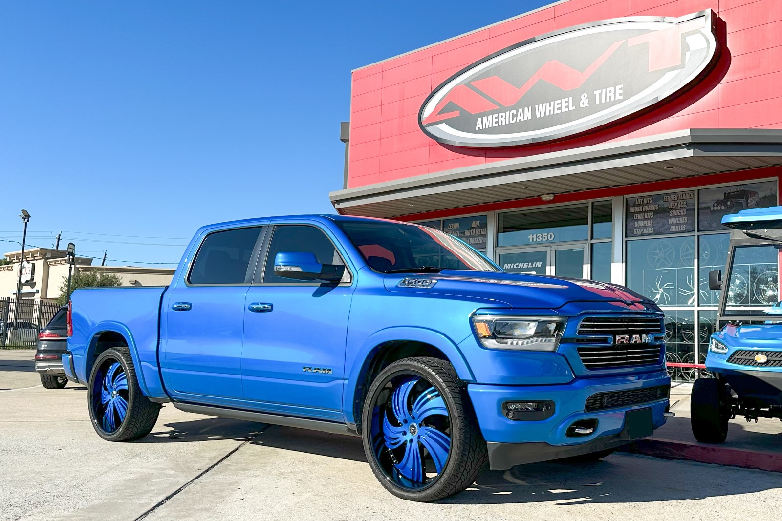 Blue Dodge Ram 1500